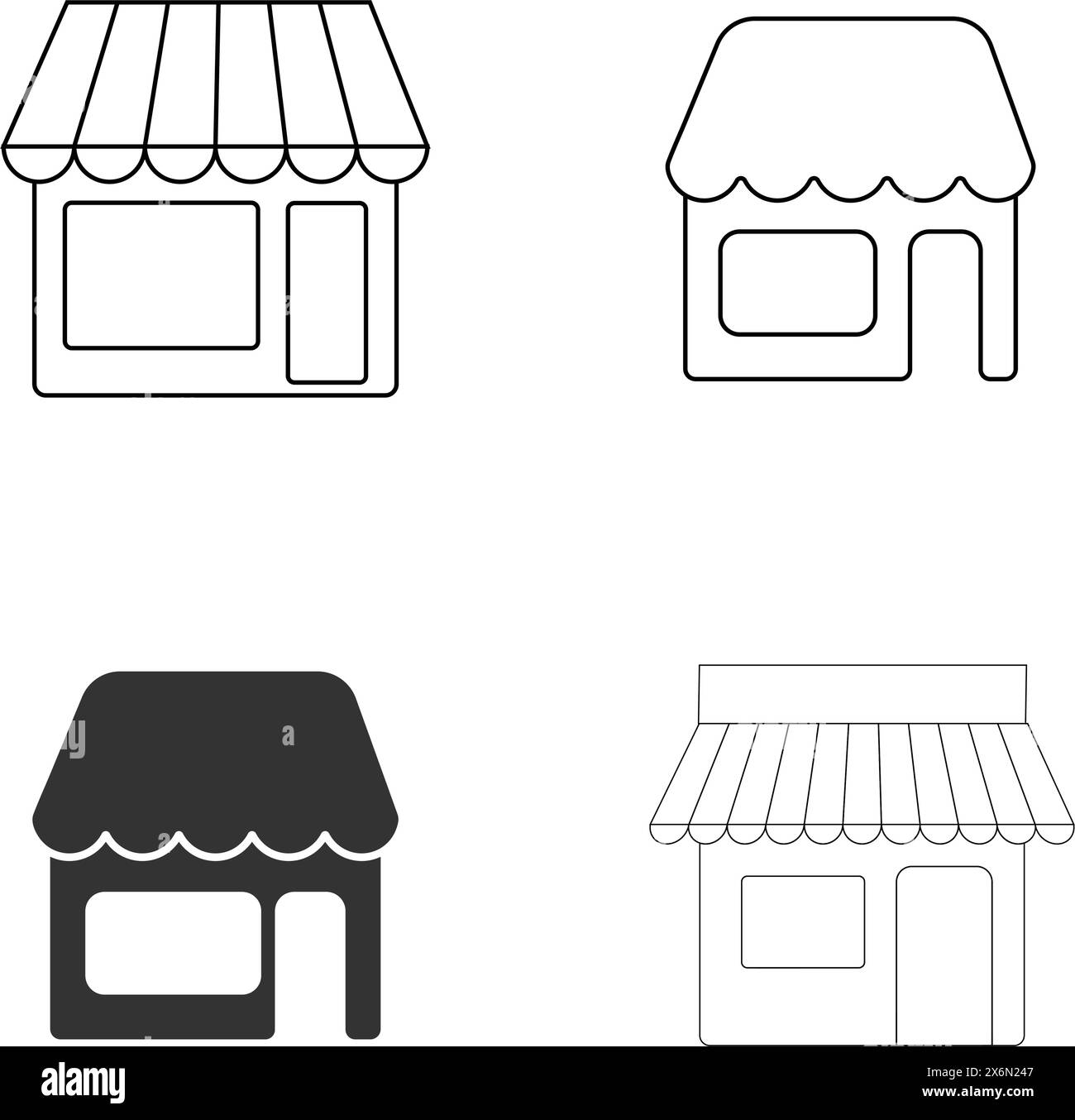 shop icon logo illustration design Stock Vector Image & Art - Alamy