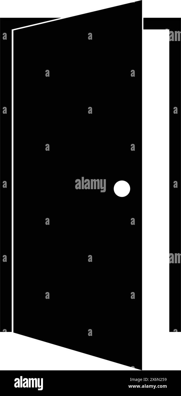 House front door open Cut Out Stock Images & Pictures - Alamy