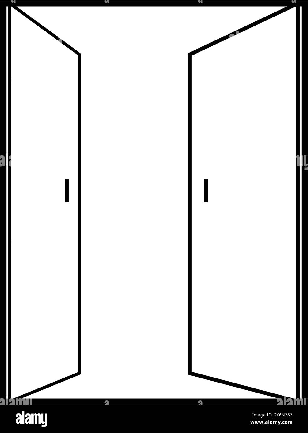 Open sign icon linear Cut Out Stock Images & Pictures - Alamy