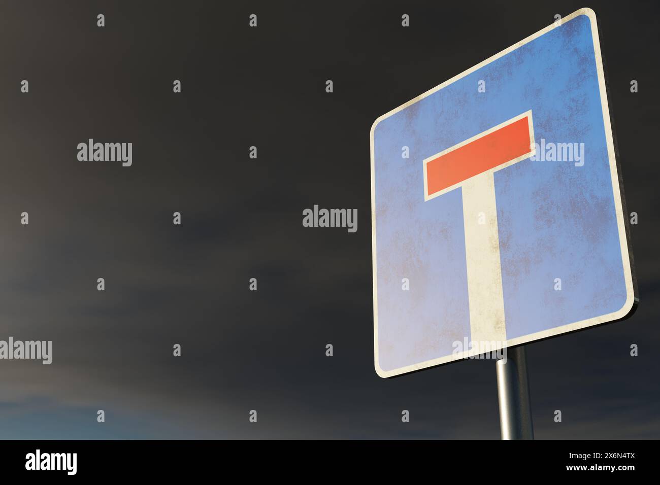 Traffic sign dead end symbol hi-res stock photography and images - Alamy