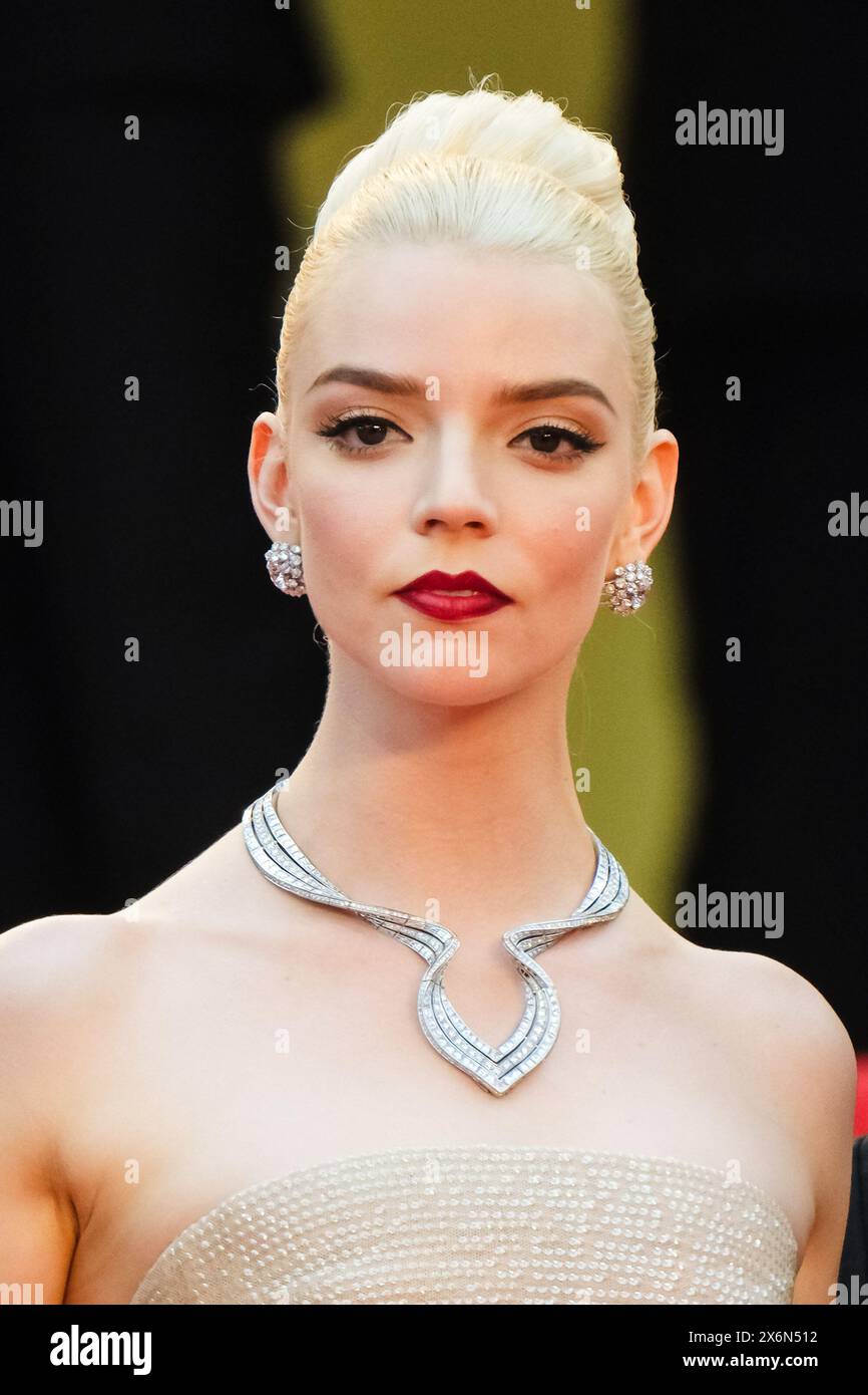 Cannes, France. 15th May, 2024. Anya Taylor-Joy arrives on the Red ...