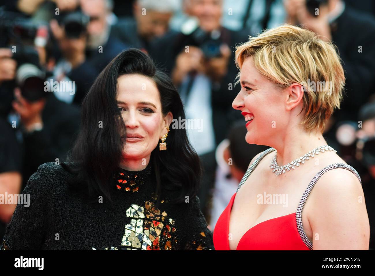 Cannes, France. 15th May, 2024. Greta Gerwig and Eva Green arrives on ...