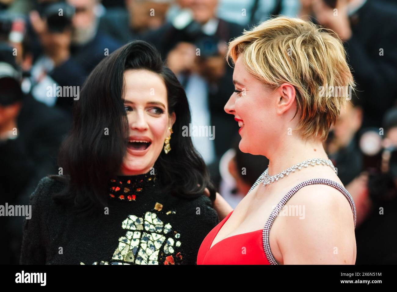 Cannes, France. 15th May, 2024. Greta Gerwig and Eva Green arrives on ...