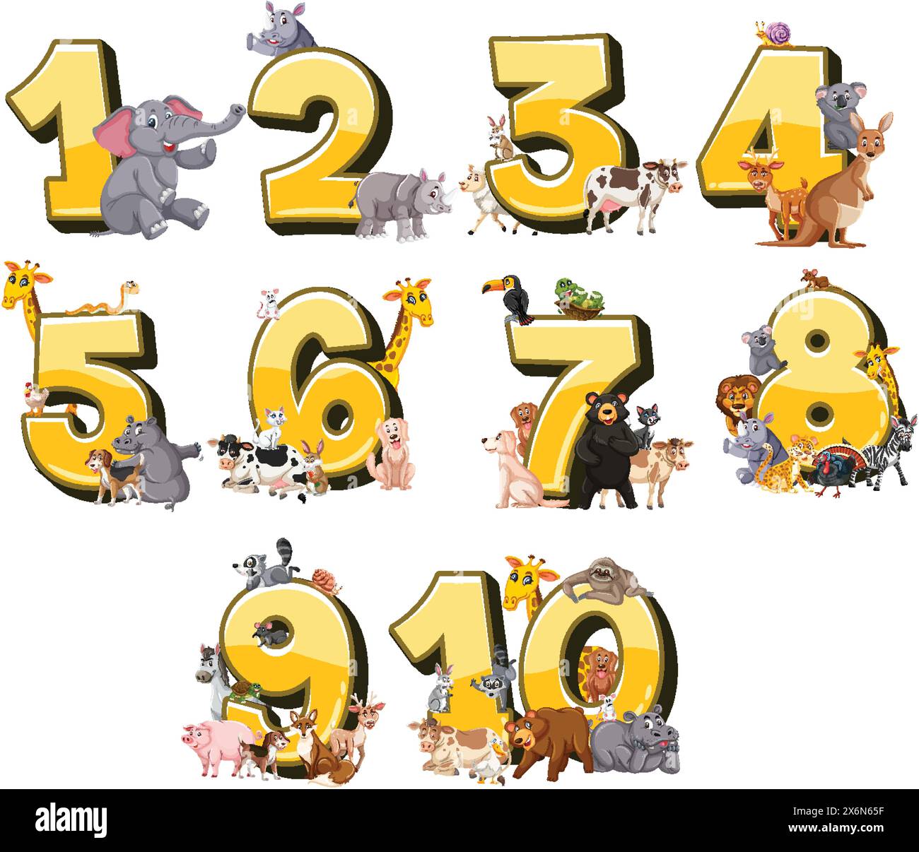 Early animals Stock Vector Images - Alamy