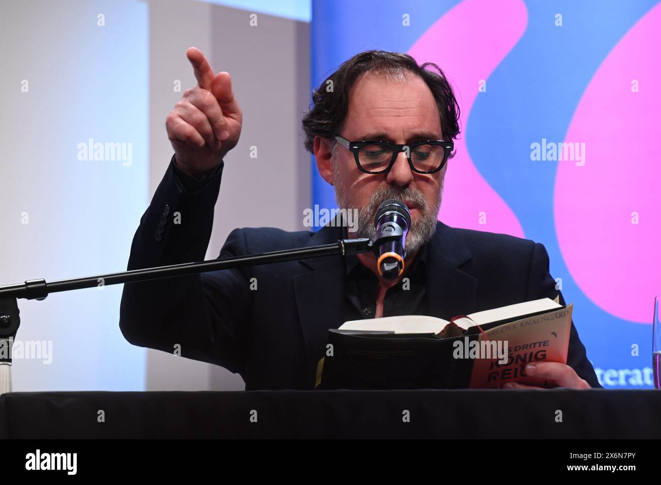 Cologne, Germany. 15th May, 2024. The actor Thomas Loibl reads at Lit ...