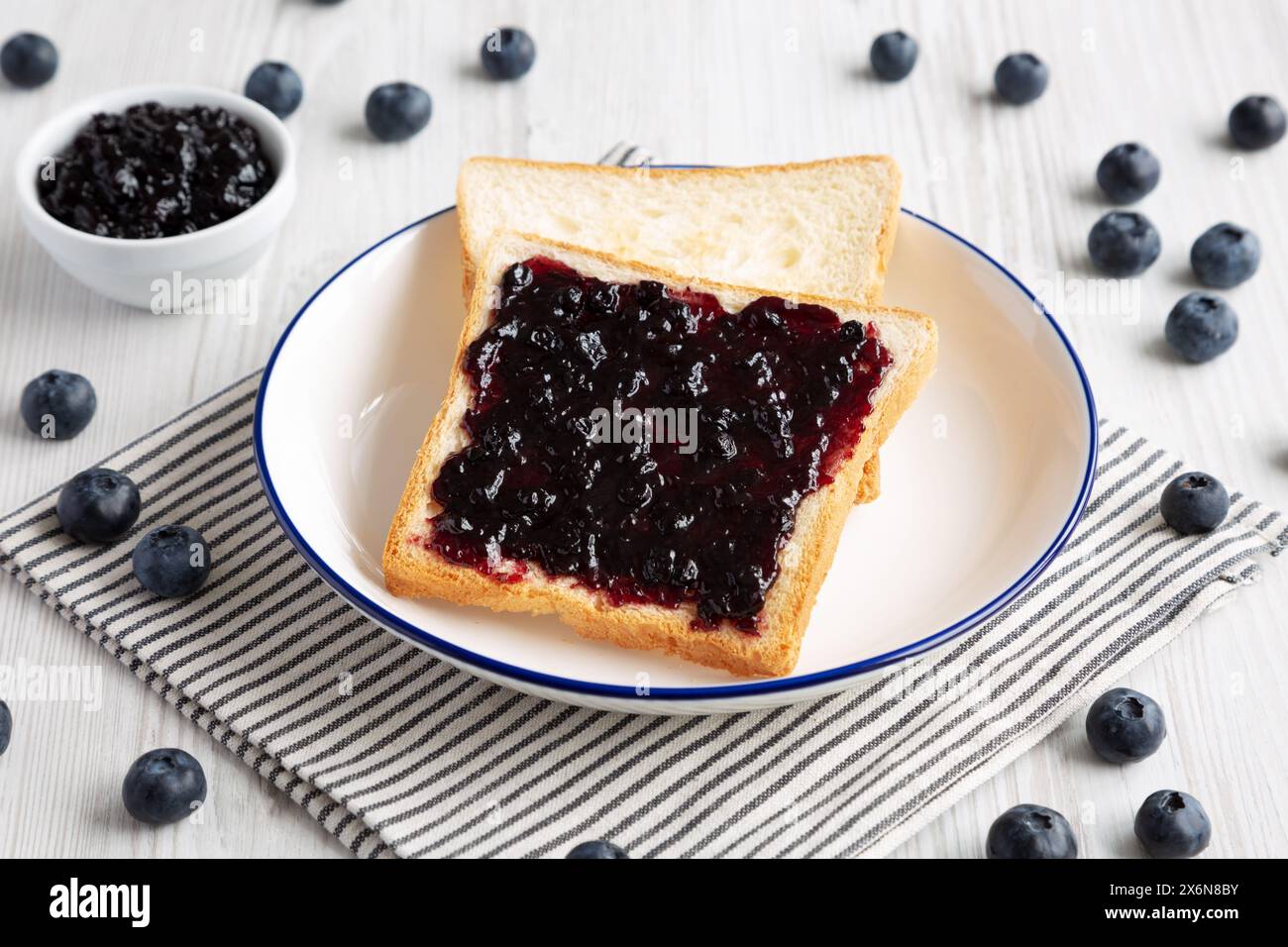 Side view toast jam hi-res stock photography and images - Alamy