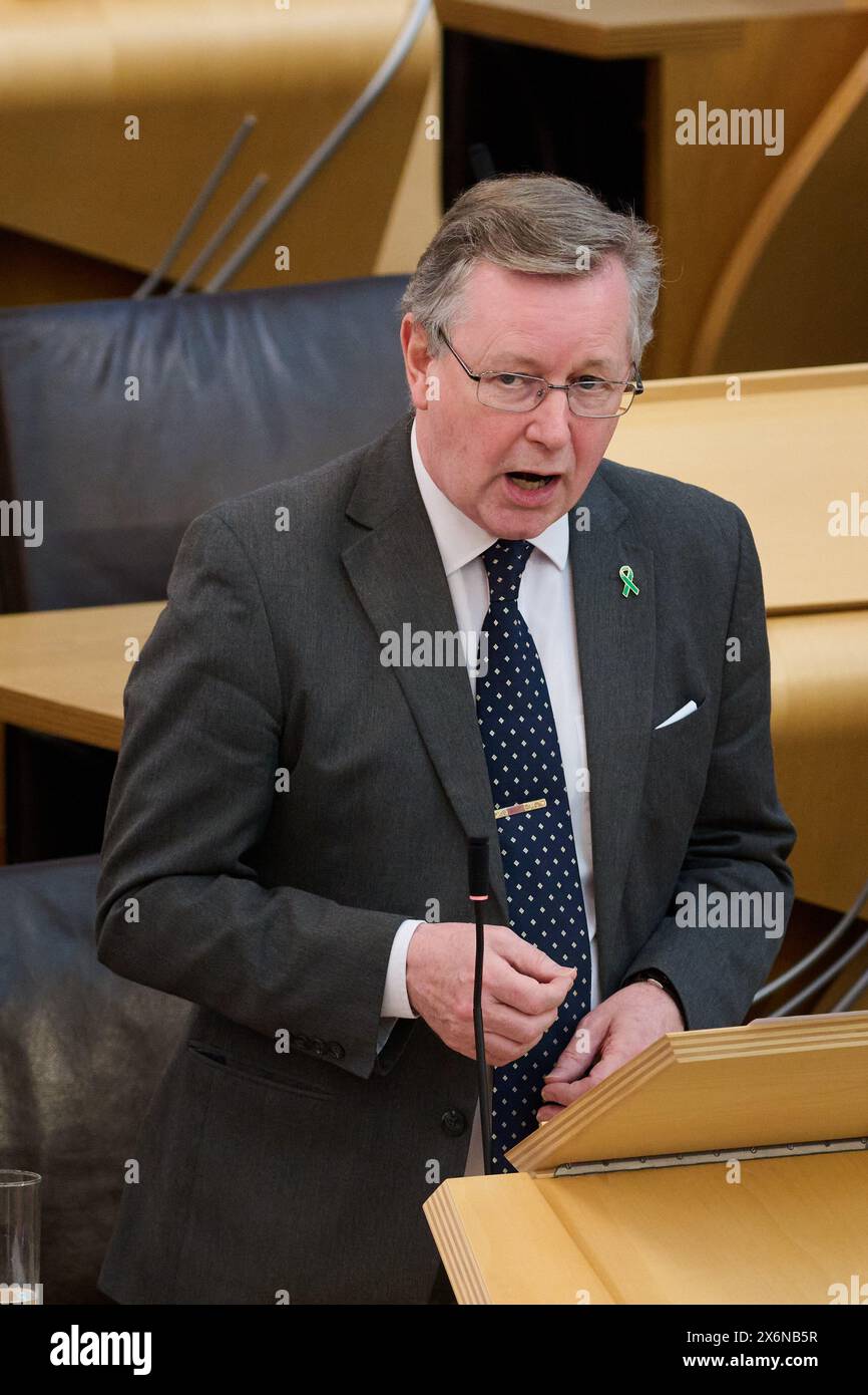Edinburgh Scotland, UK 15 May 2024. Alexander Stewart MSP at the ...