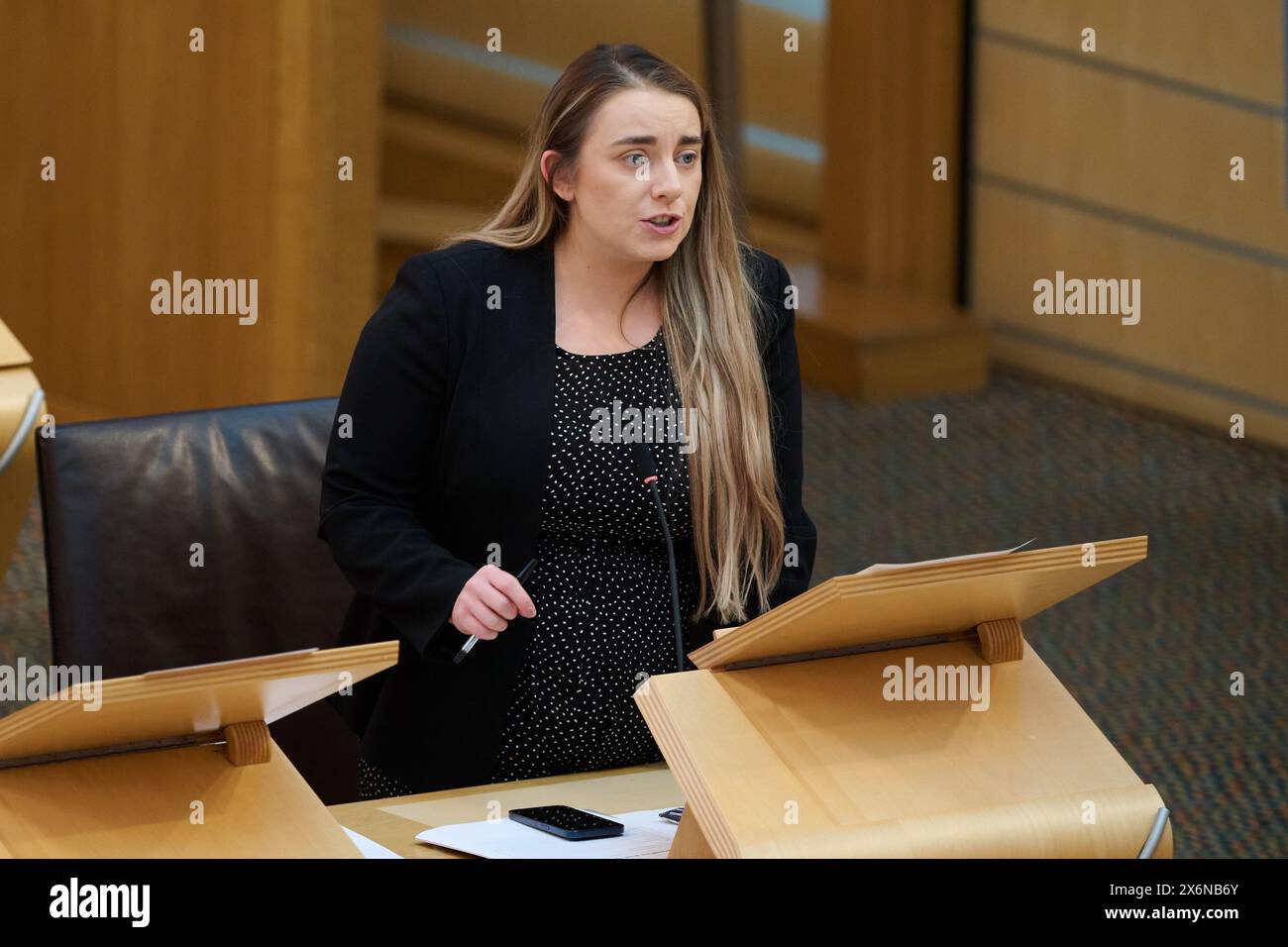 Edinburgh Scotland, UK 15 May 2024. Meghan Gallacher MSP at the ...