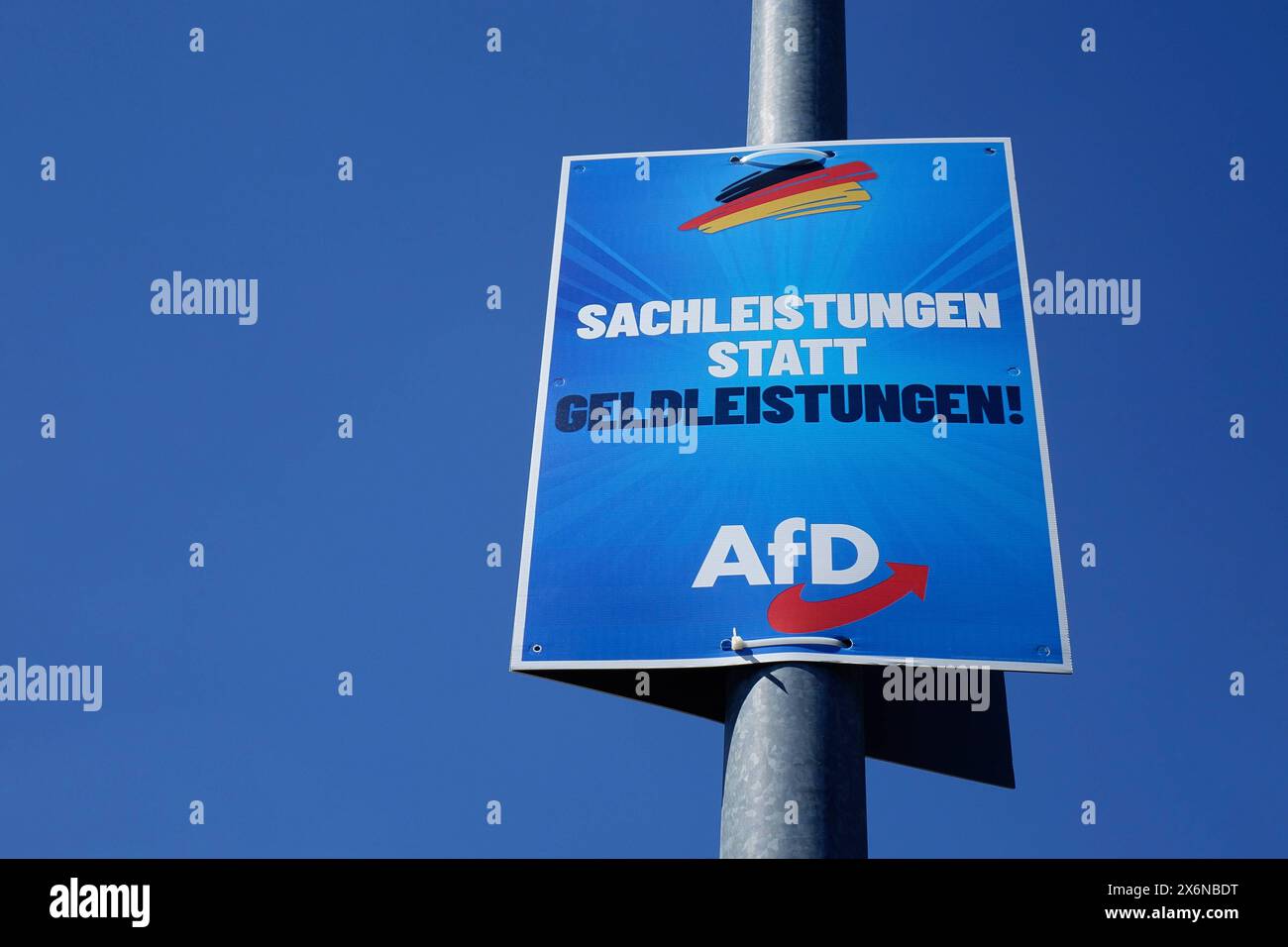 Wahlplakat der AfD Wahlplakat der AfD, 14.05.2024, Borkwalde ...