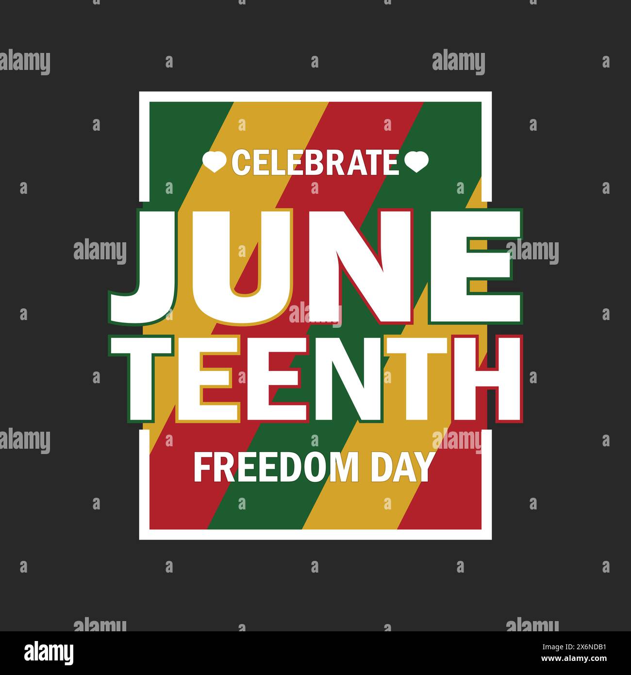 June Teenth Freedom Day. Suitable for greeting card, poster and banner ...