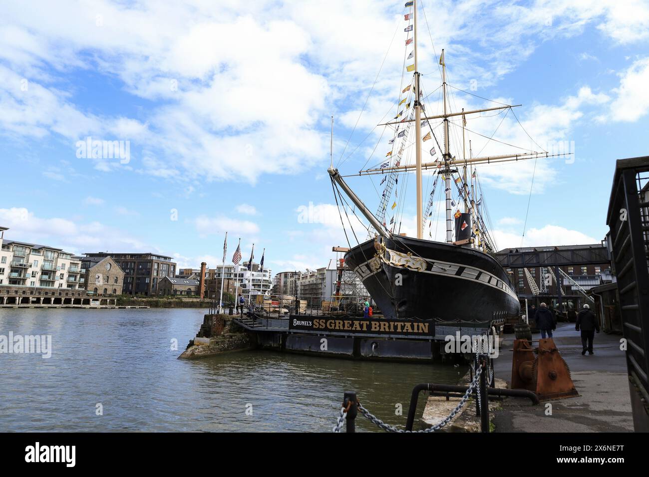 Bristol, England- March 29, 2024: The colossal SS Great Britain ...