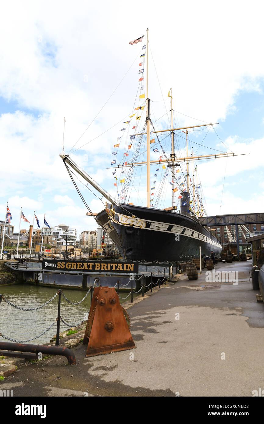 Bristol, England- March 29, 2024: The colossal SS Great Britain ...