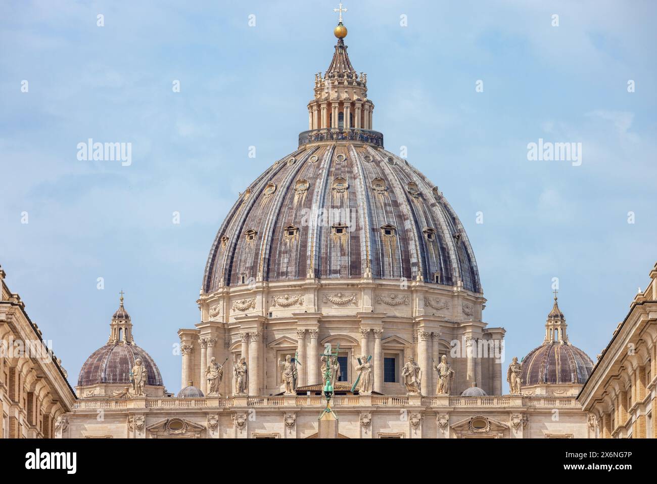 View of Vatican Dome of St. Peter's Basilica. Rome, Italy Stock Photo ...