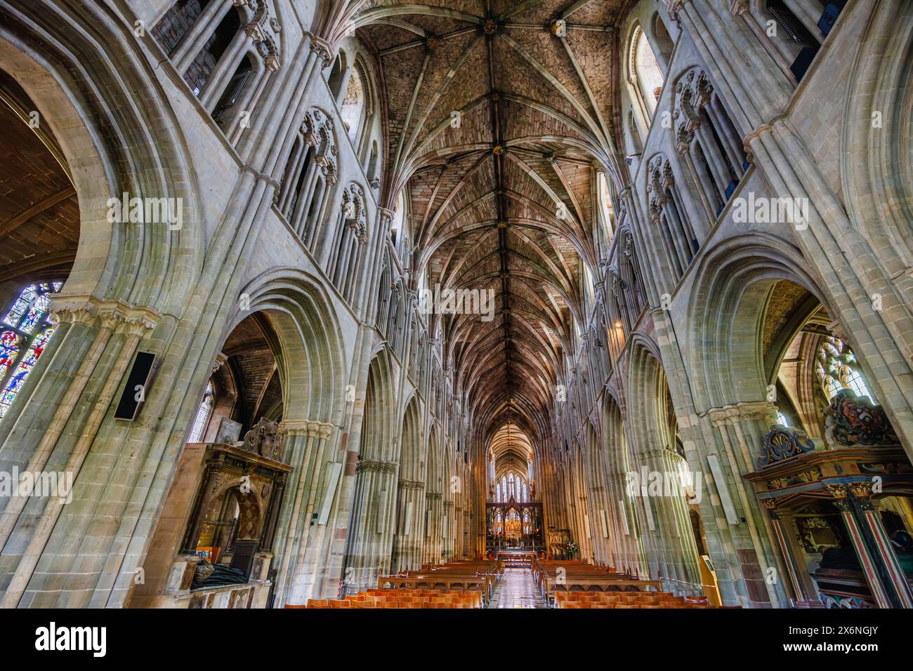 Worcester Cathedral, Worcester, a city in Worcestershire, West Midlands ...