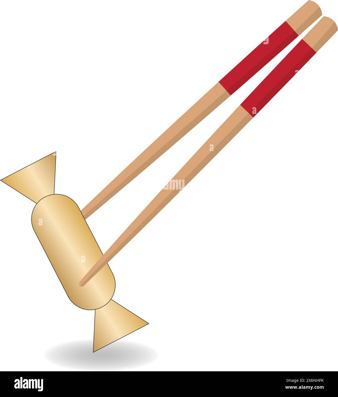 Candy symbol with chopsticks Stock Vector Image & Art - Alamy