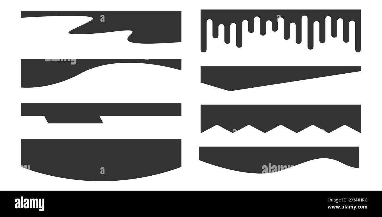 Header web separator divider higlight cover silhouette template curve lines, waves, abstract ...