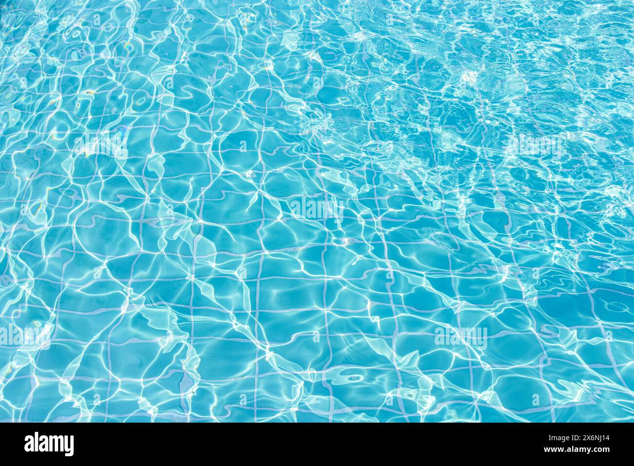 Blue swimming pool water surface and ripple wave background. Summer ...
