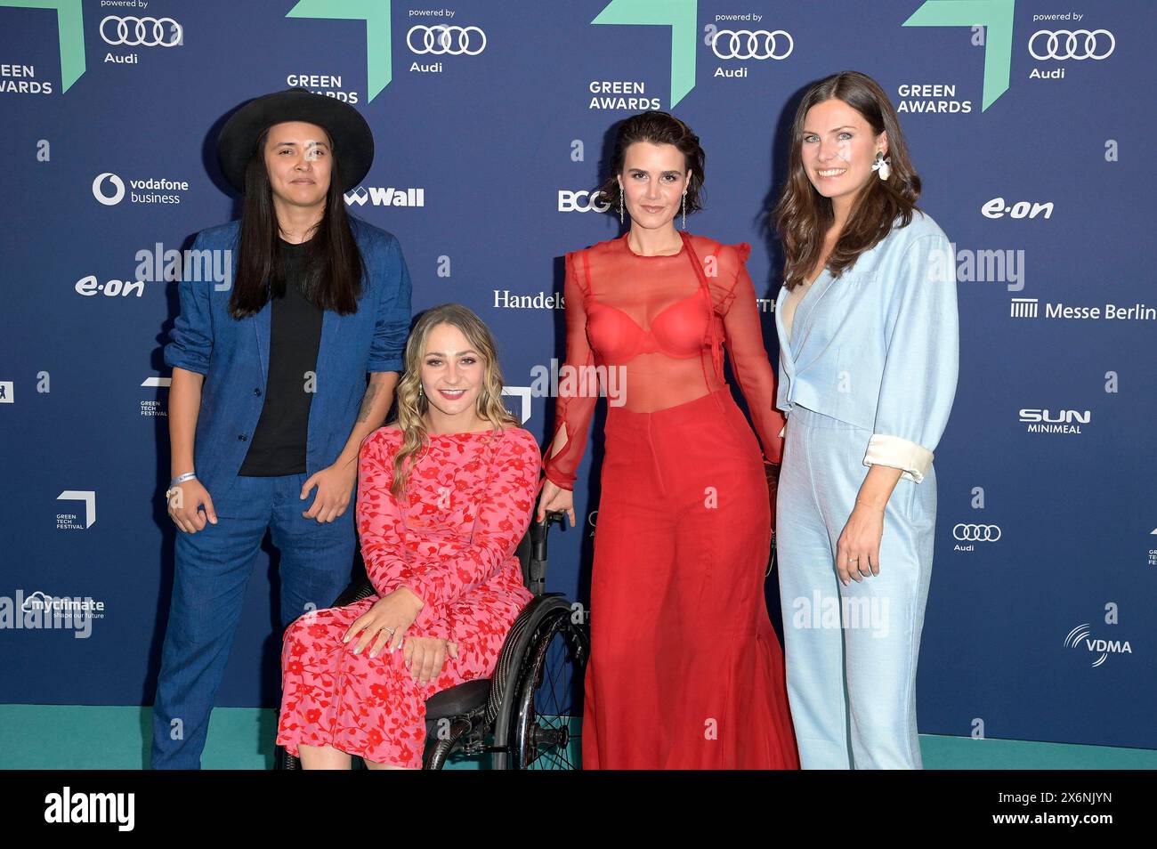 Diana Kinnert, Kristina Vogel, Yara Hoffmann und Clara Pfeffer bei der Verleihung der 17. Green ...