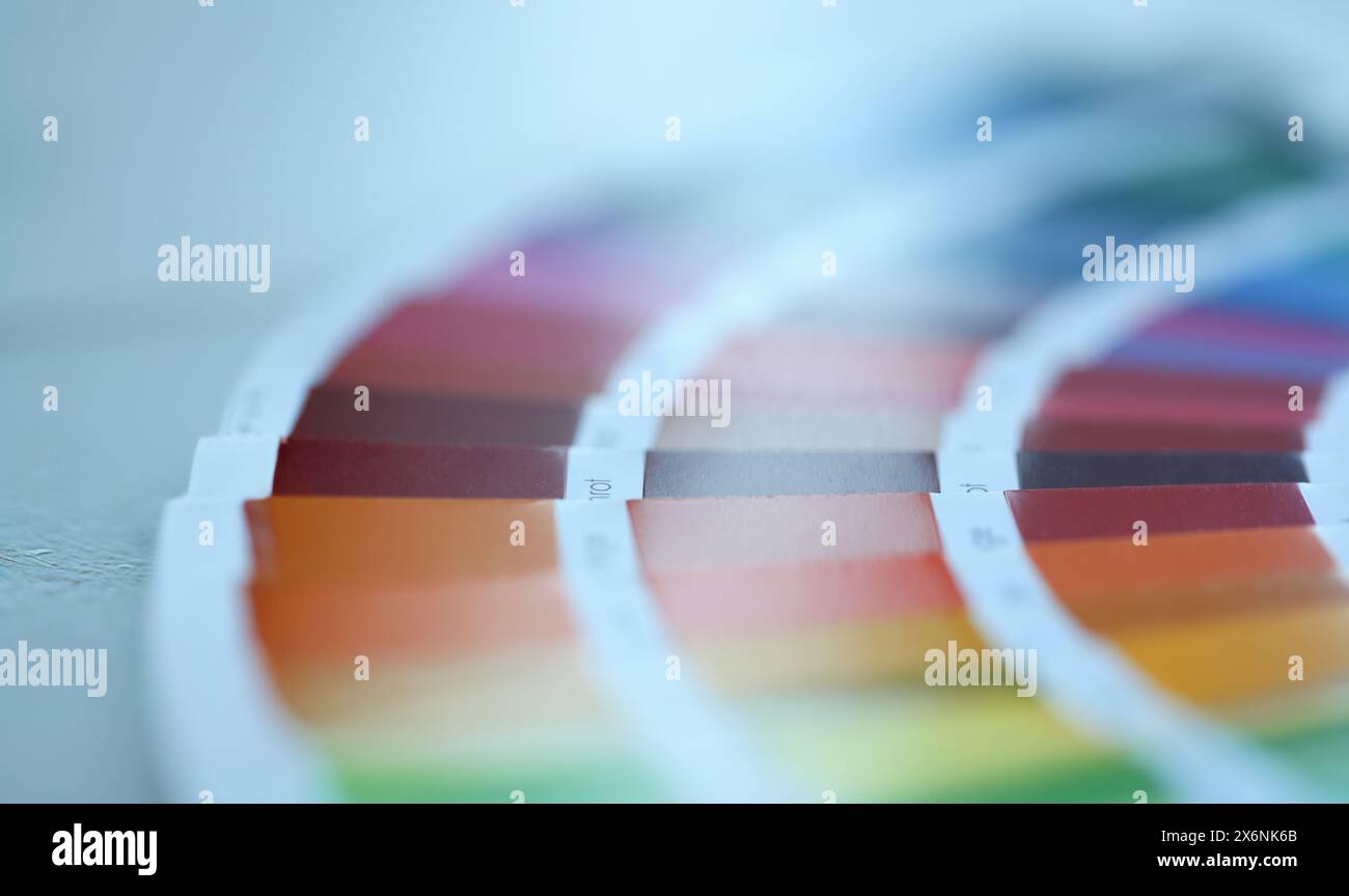 Color print of pantone statistics offset Stock Photo - Alamy