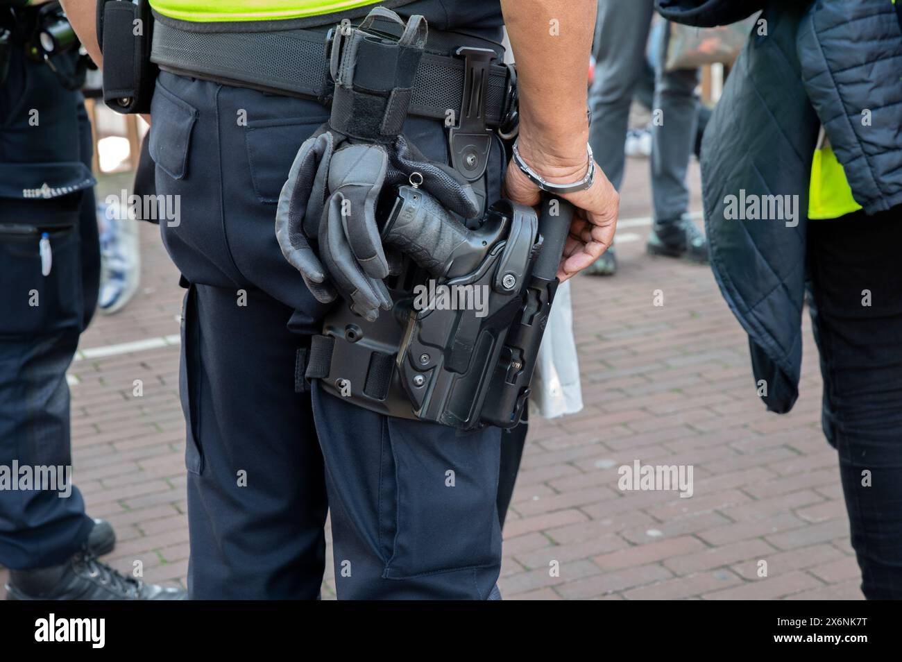 Side View Police Gun At Amsterdam The Netherlands 13-5-2024 Stock Photo ...