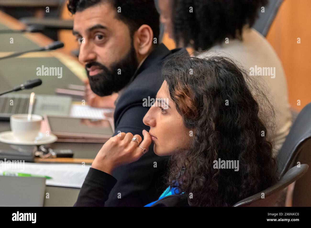 Nilab Ahmadi At The Public Meeting At The Raadszaal Building Amsterdam ...
