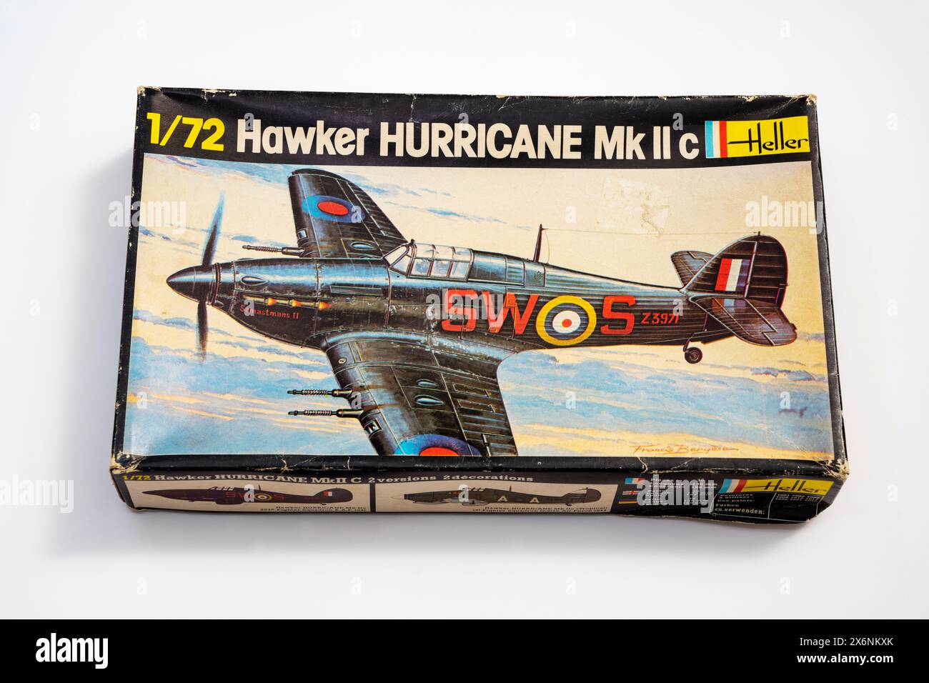 Heller 1/72 scale Hawker Hurricane MK II c model aircraft Stock Photo ...