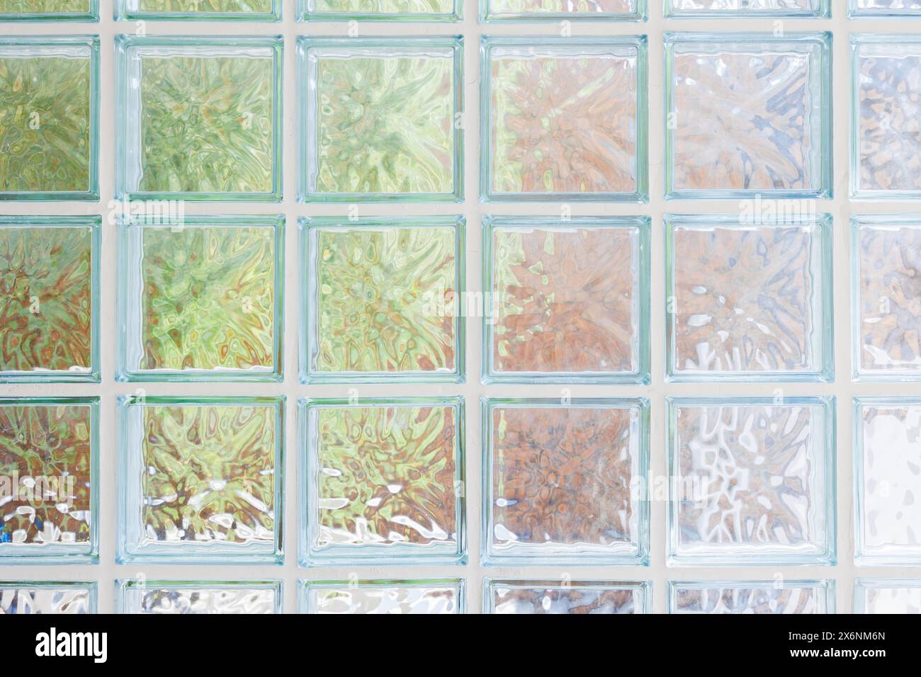 transparent glass brick, glass blocks wall background template Stock Photo - Alamy