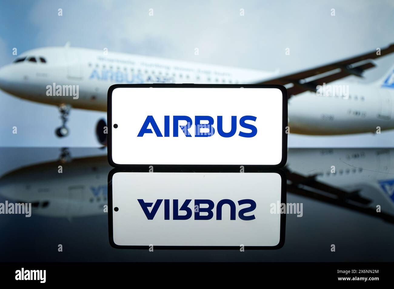 Airbus group logo displayed on screen. Airbus SE is a European ...