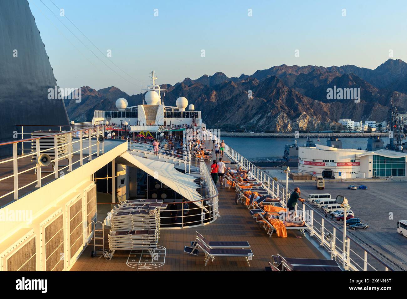 Muscat, Oman - January 2, 2024: As the sun dips below the horizon ...