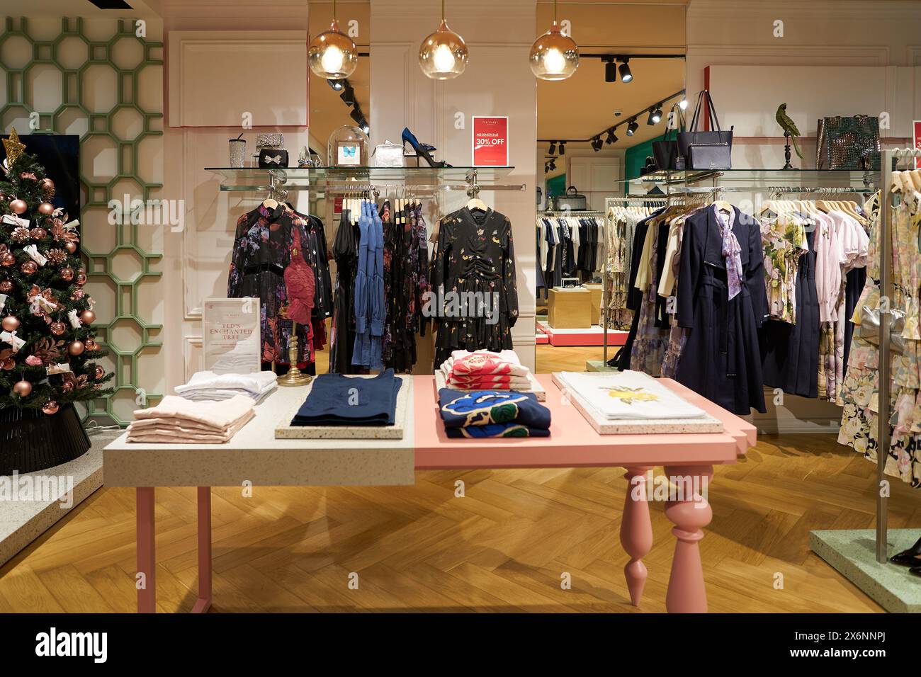 SINGAPORE - NOVEMBER 06, 2023: interior shot of Ted Baker store inside ...