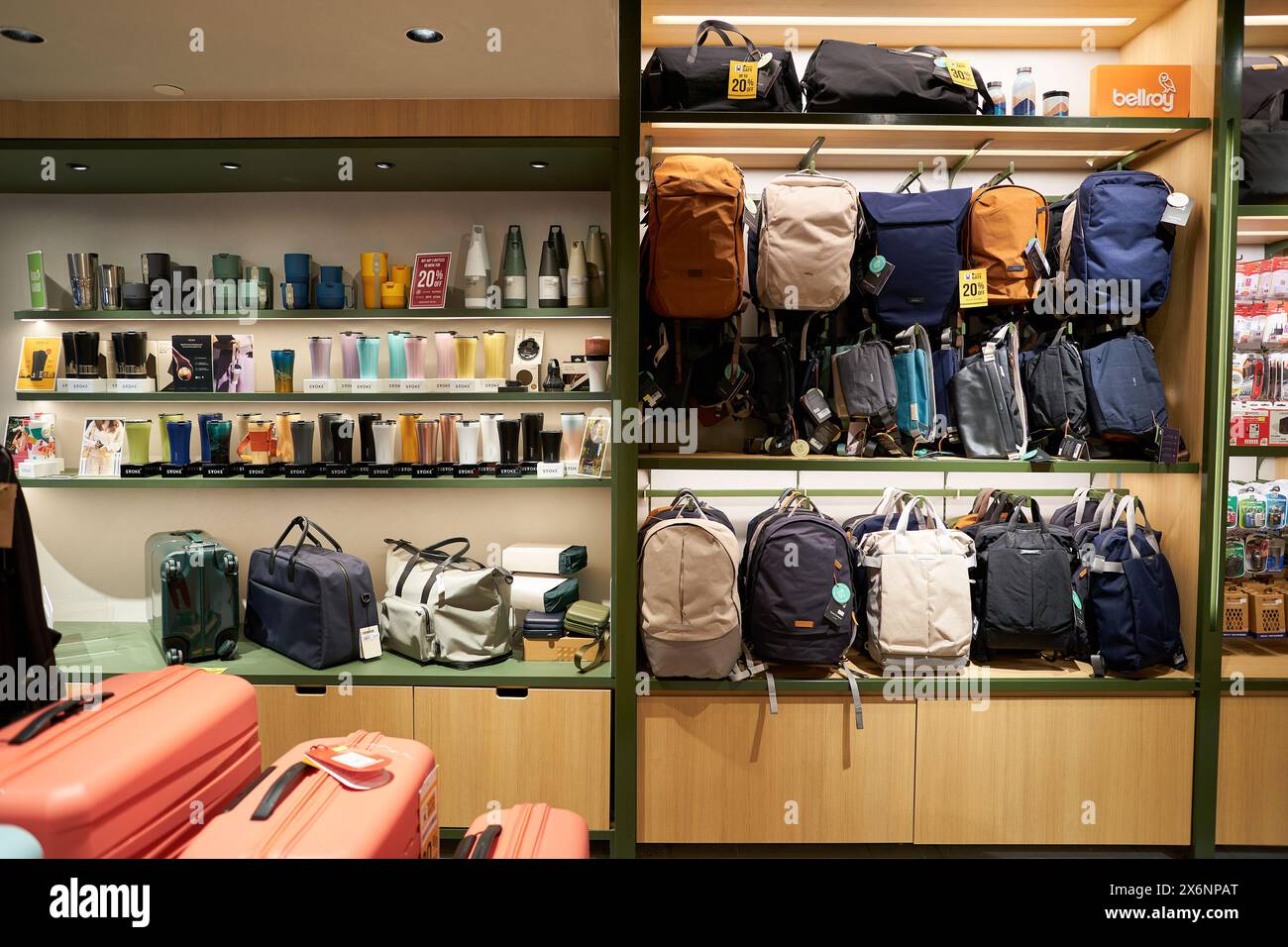 SINGAPORE - NOVEMBER 06, 2023: interior shot of Boarding Gate store ...