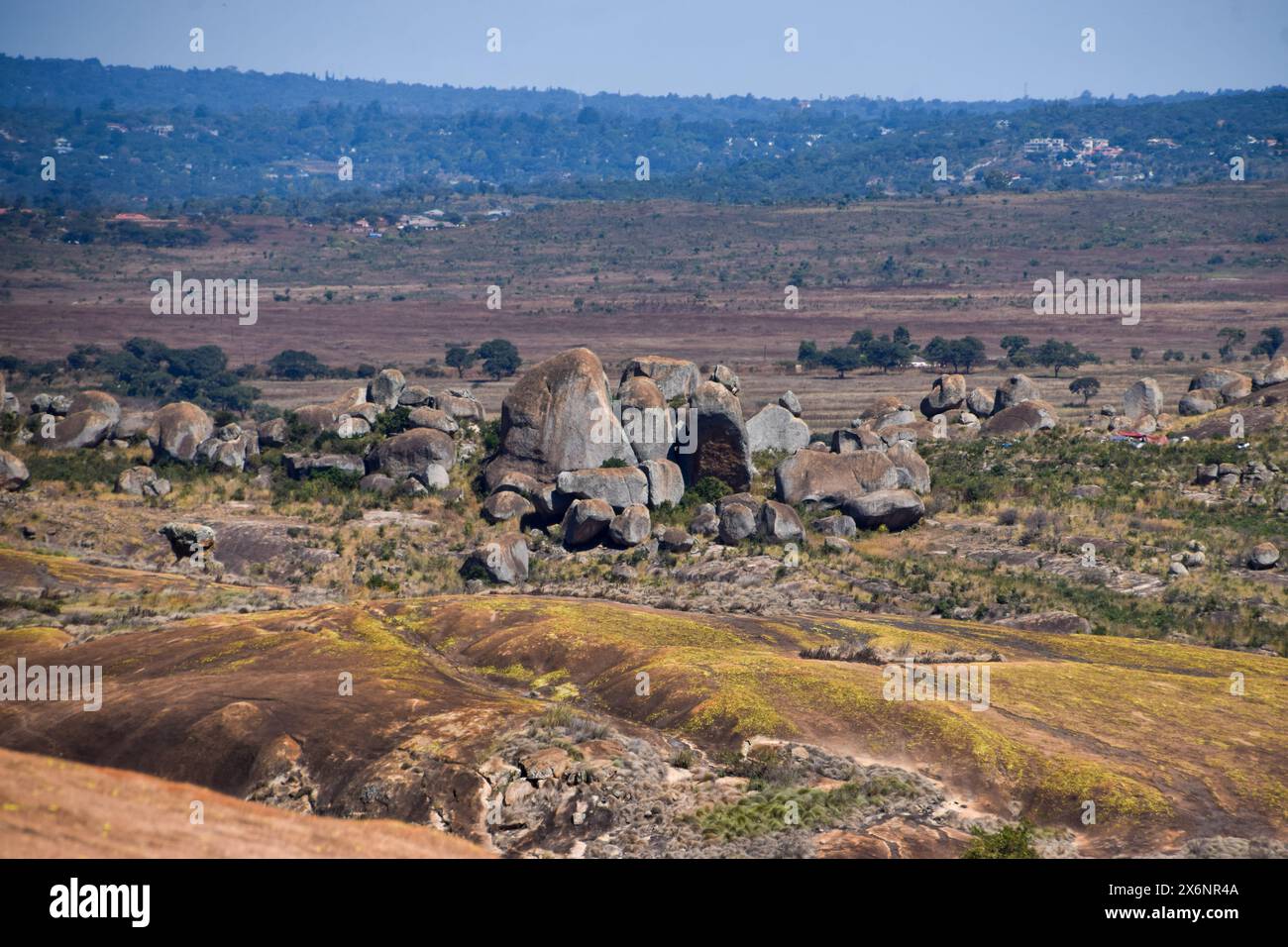 Zimbabwe. 1st May 2024. Landscape panorama with rock formations, view ...