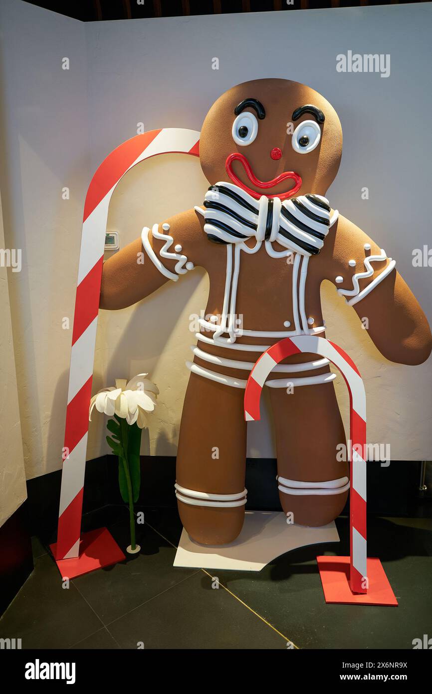 SINGAPORE - NOVEMBER 06, 2023: figure of gingerbread man at Jo Malone ...