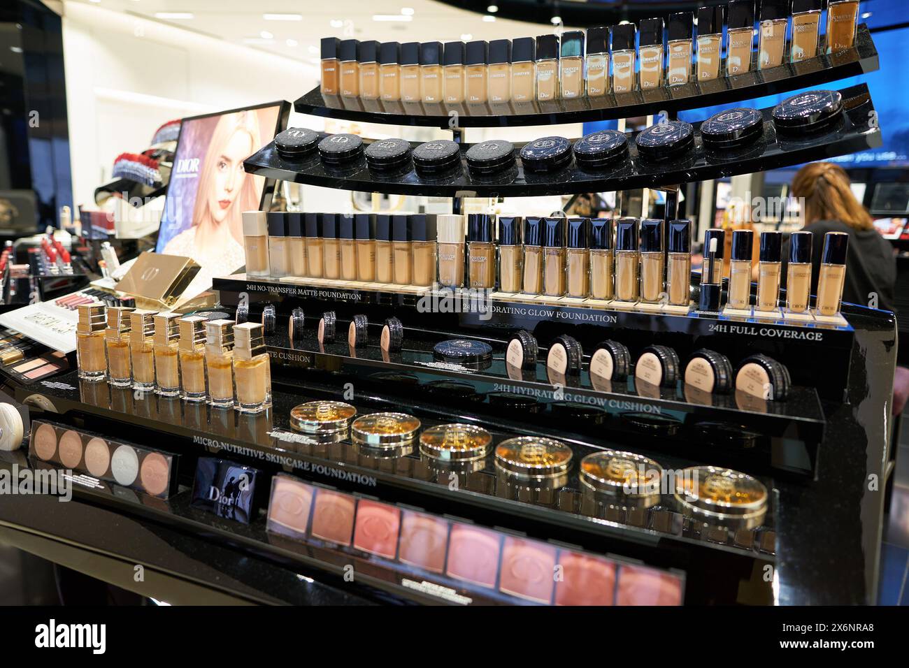 SINGAPORE - NOVEMBER 06, 2023: Dior make-up products on display as seen ...