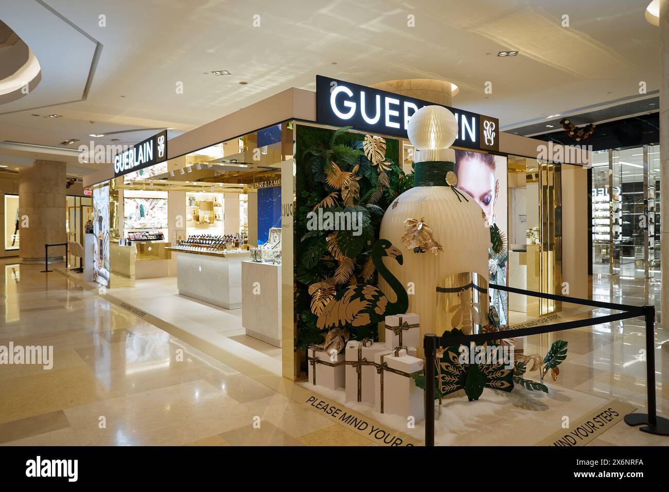 SINGAPORE - NOVEMBER 06, 2023: Guerlain pop-up store in ION Orchard ...