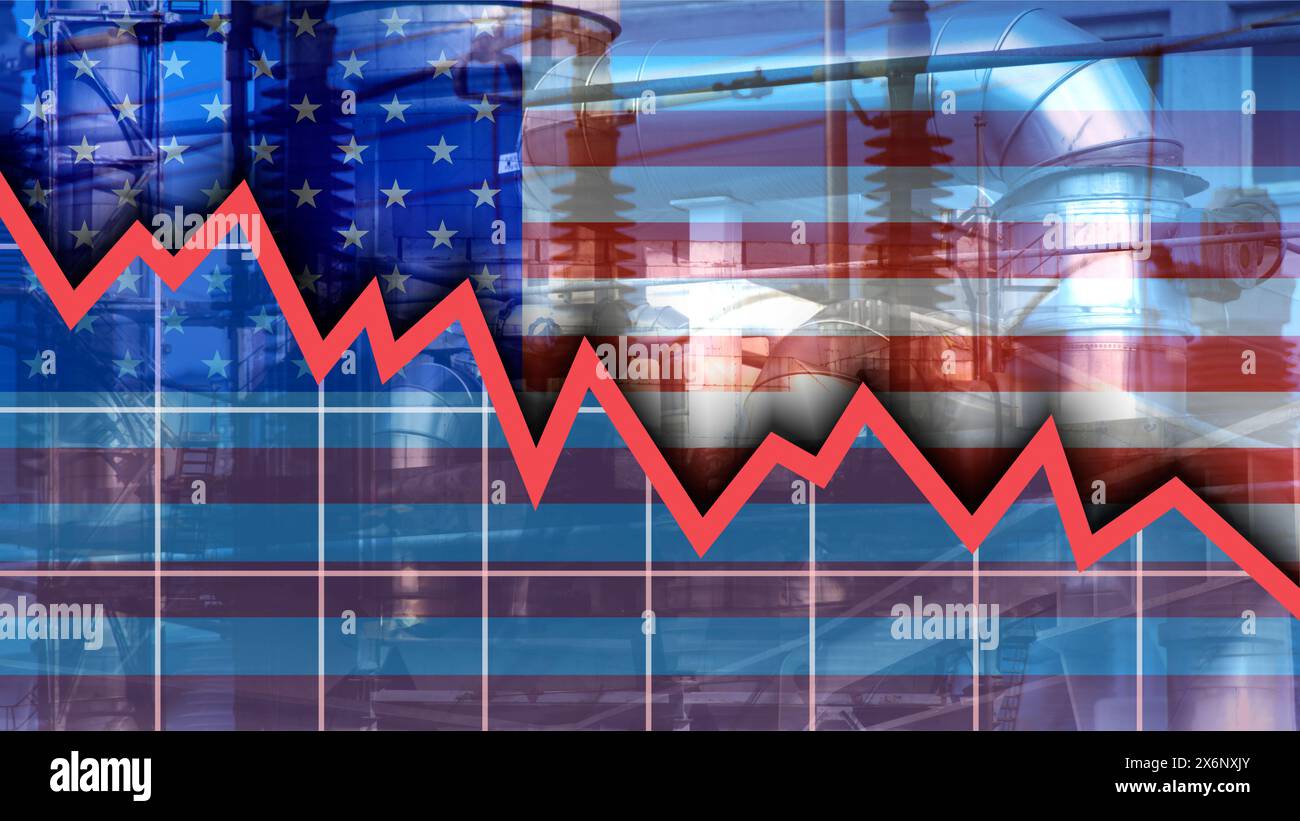 Recession usa flag hi-res stock photography and images - Alamy