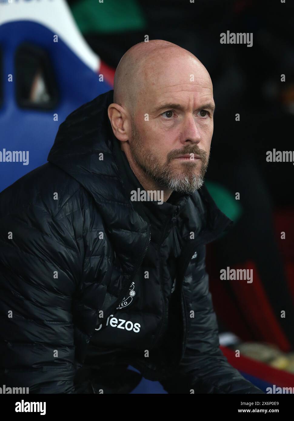Erik ten Hag Manager of Manchester United. - Crystal Palace v ...
