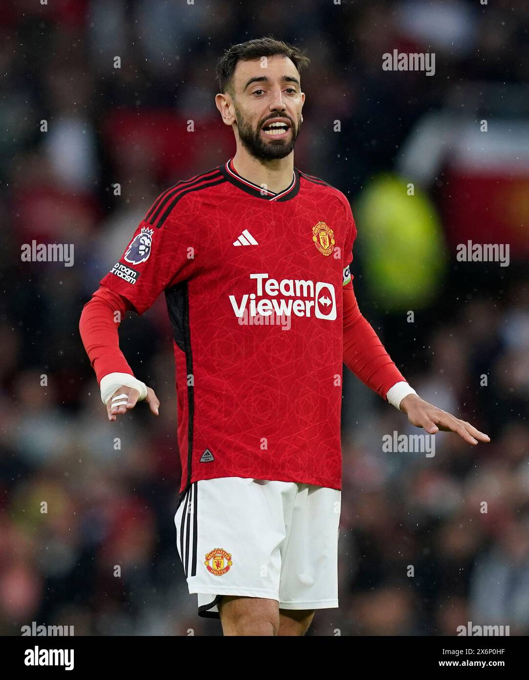 Manchester, UK. 15th May, 2024. Bruno Fernandes of Manchester United ...