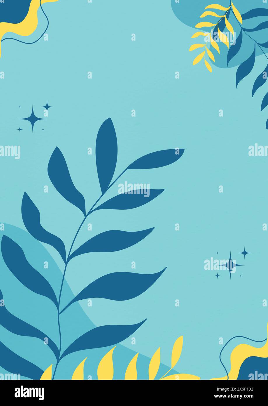 Dreamy Pastel Blue Abstract Poster Illustrations: Serene and Elegant ...