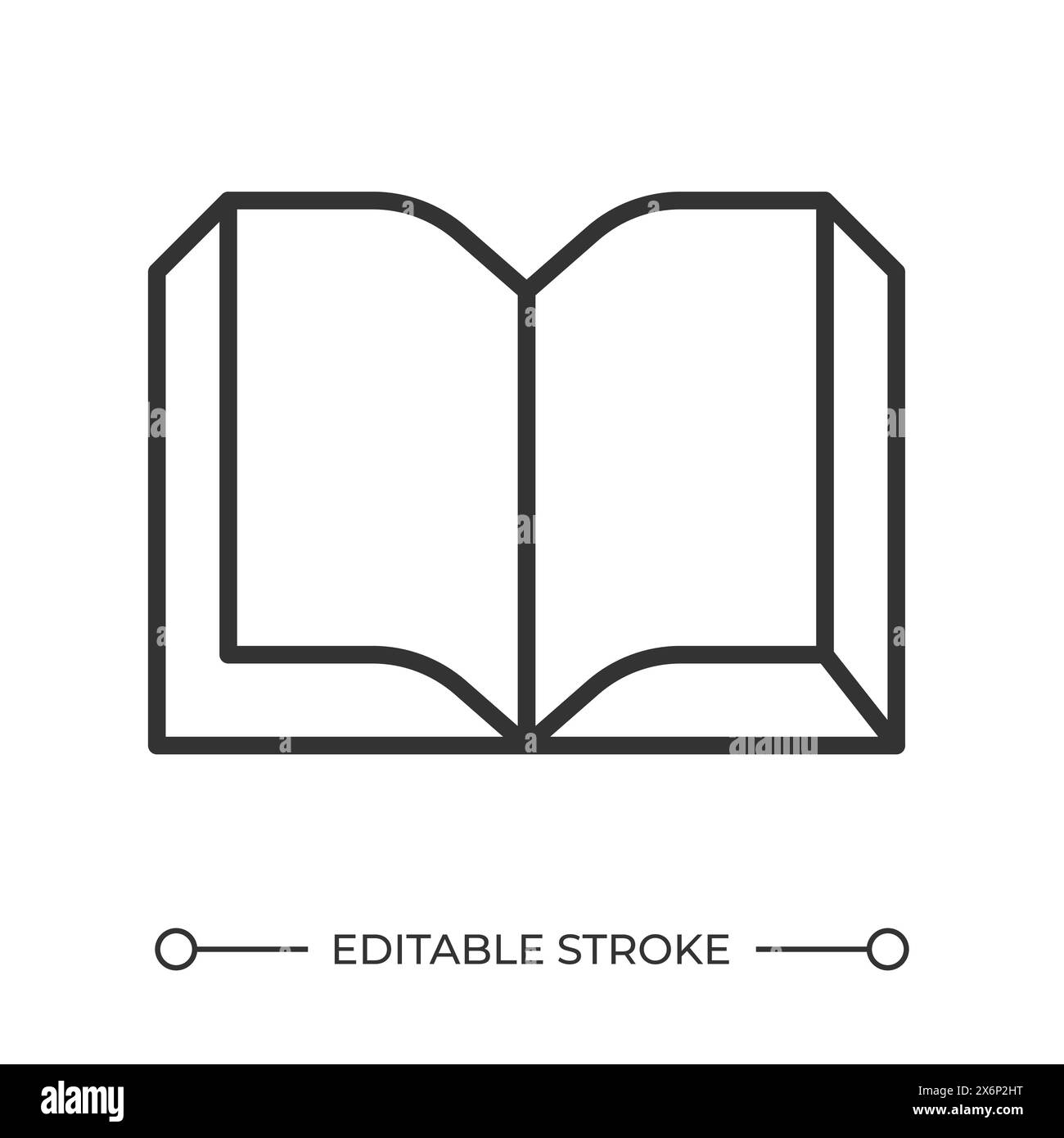 Open book linear icon Stock Vector Image & Art - Alamy