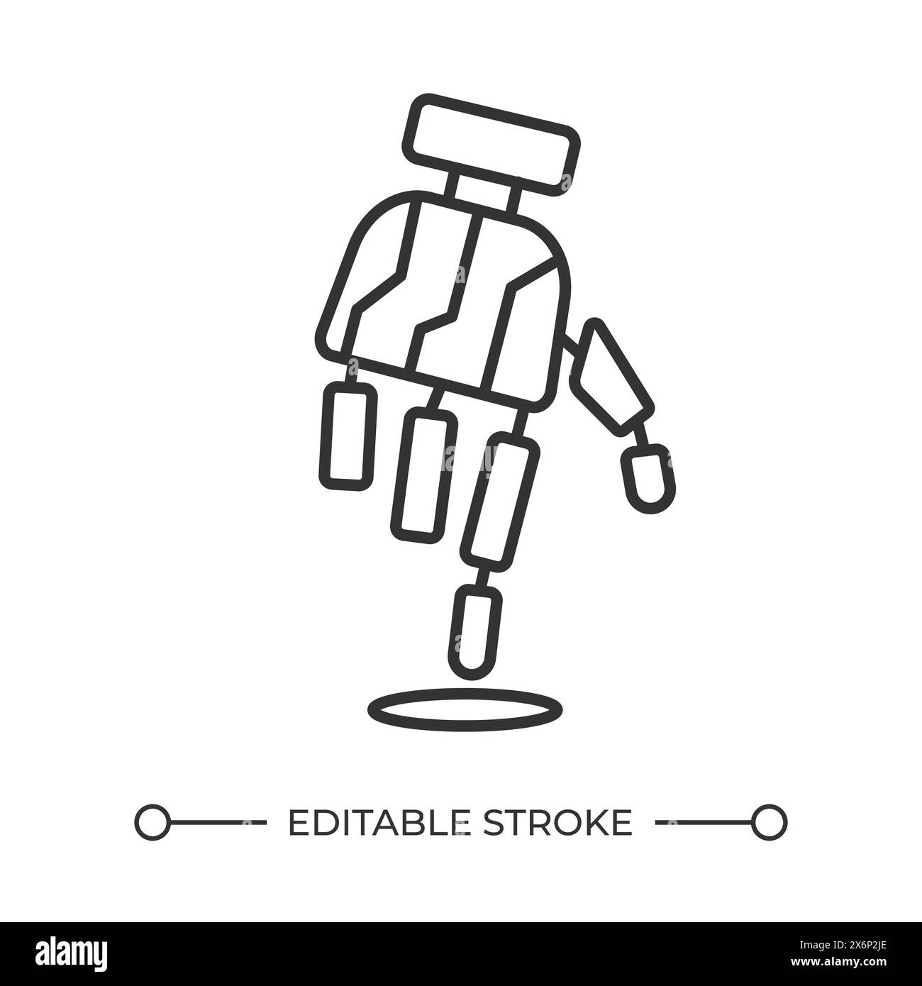 Bionic hand linear icon Stock Vector Image & Art - Alamy