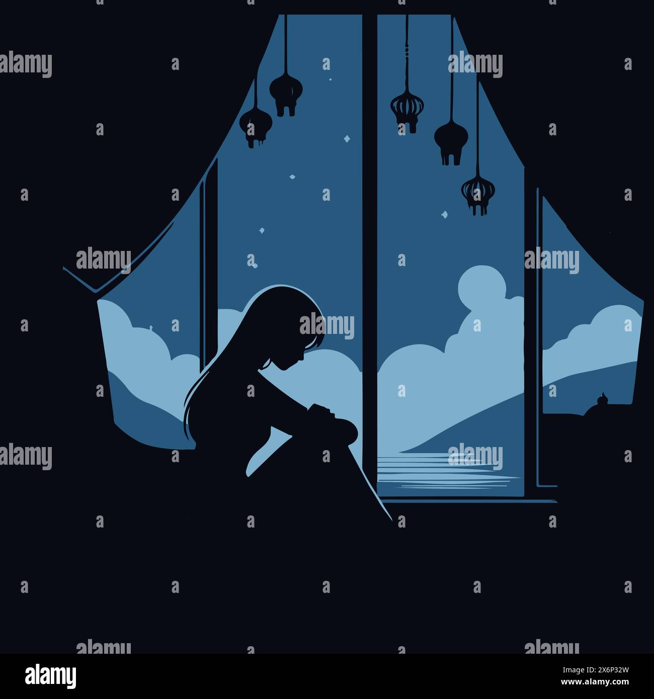 Evocative window Stock Vector Images - Alamy