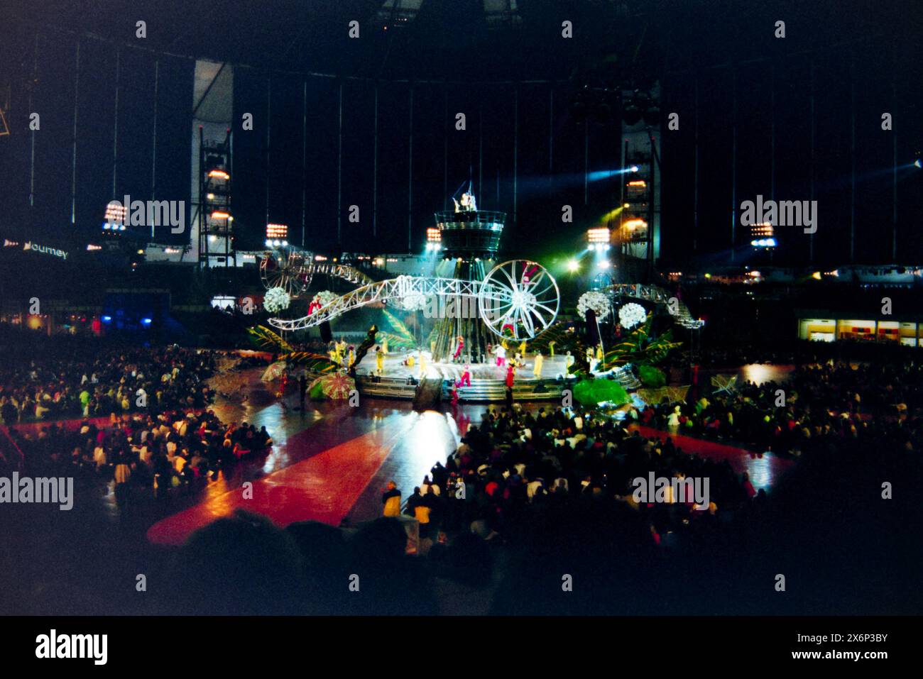 Inside the Millennium Dome in the year 2000. Millennium Experience. The ...