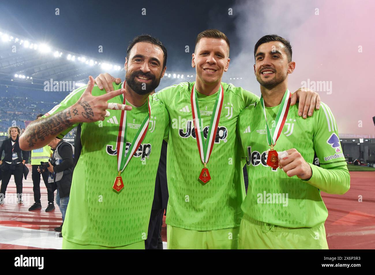 Rome, Lazio. 15th May, 2024. Carlo Pinsoglio of Juventus, Wojciech ...