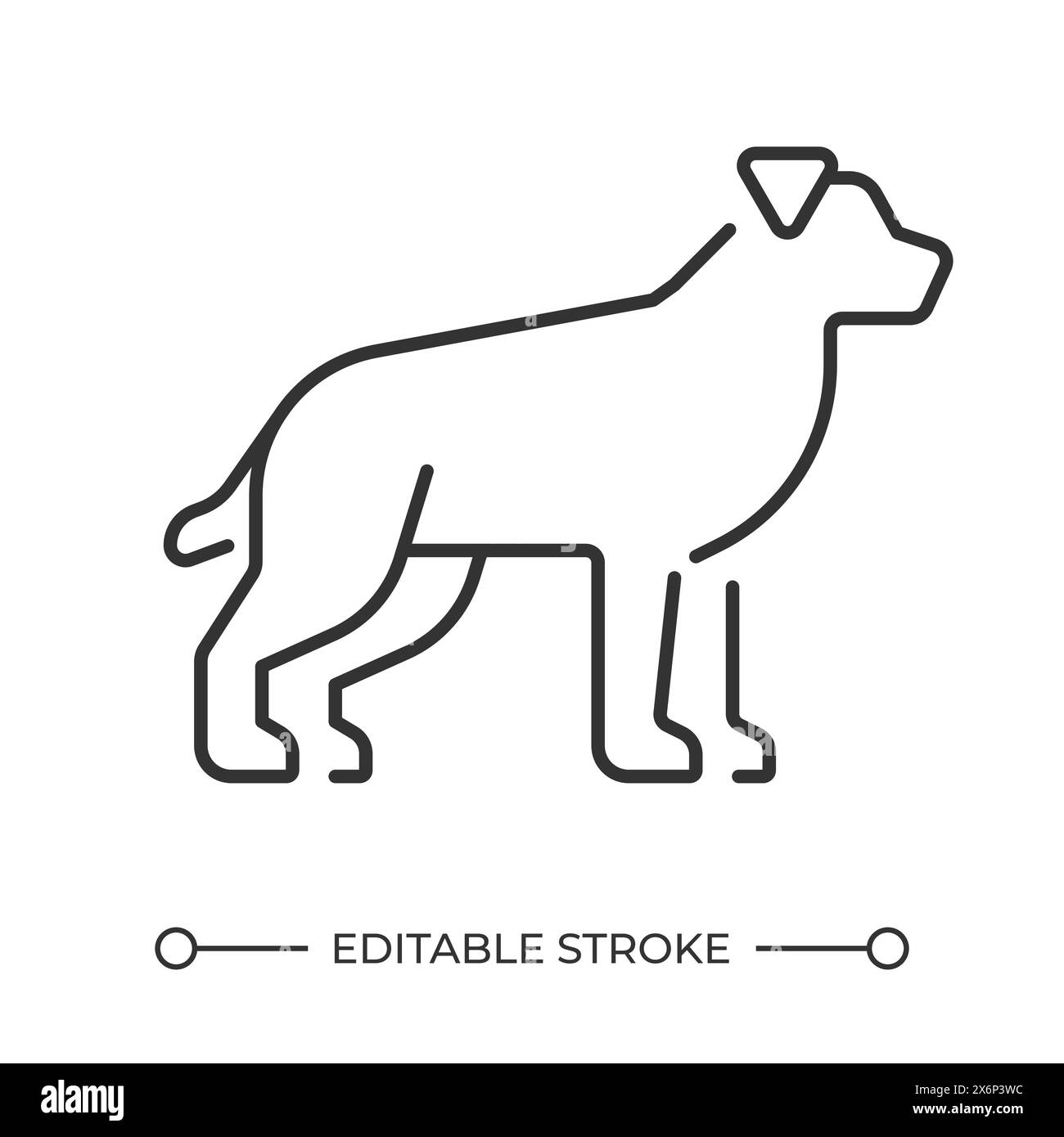Dog linear icon Stock Vector Image & Art - Alamy