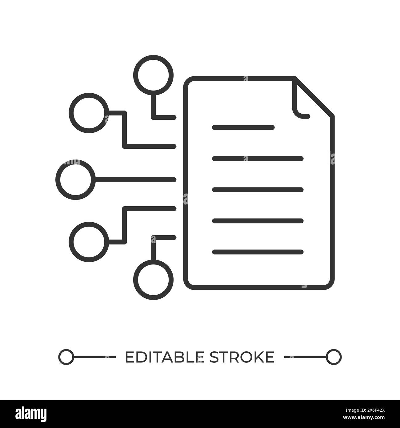 Digital file linear icon Stock Vector Image & Art - Alamy