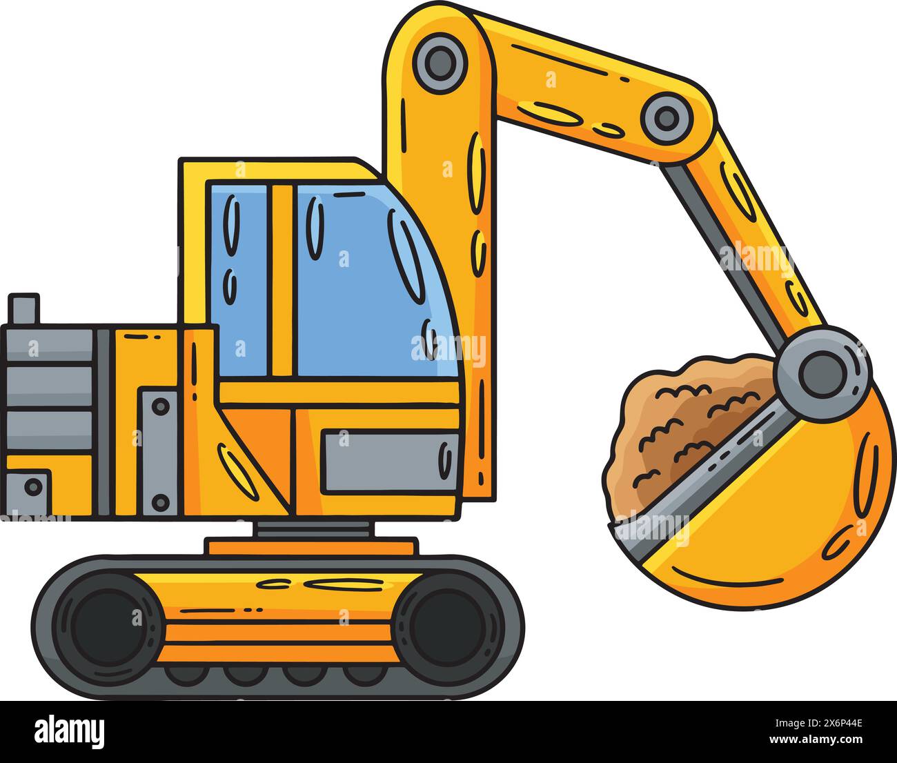 Excavator clipart hi-res stock photography and images - Alamy