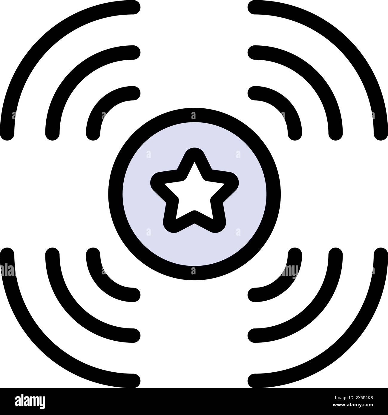 Wireless connection color pictogram. WIFI network simple symbol ...
