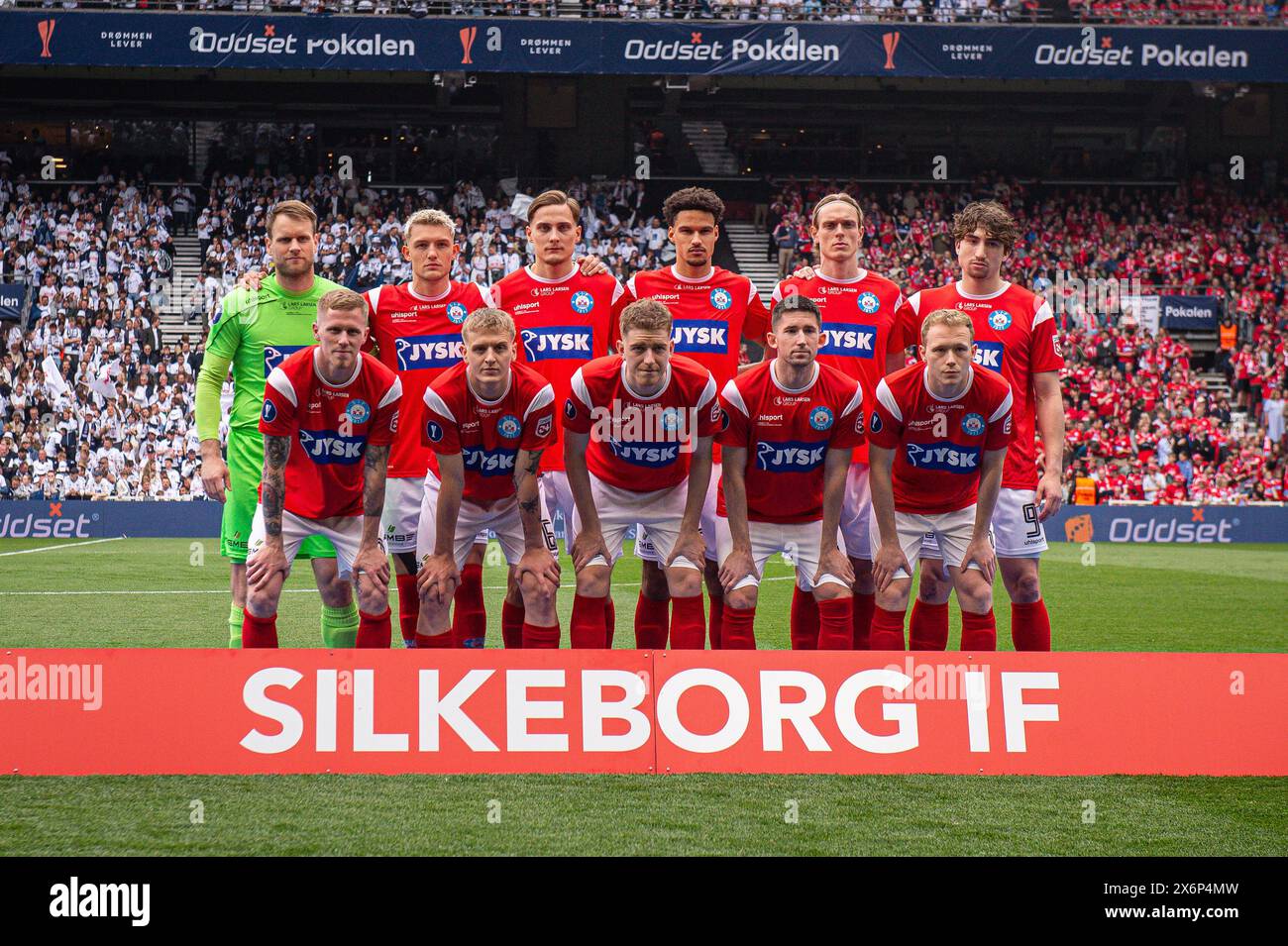 Copenhagen, Denmark. 09th, May 2024. The starting-11 of Silkeborg IF ...