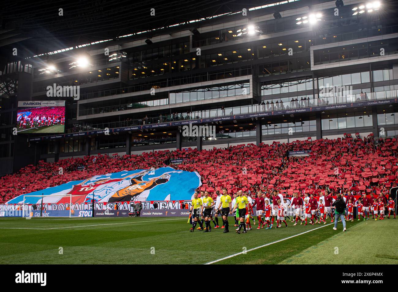 Copenhagen, Denmark. 09th, May 2024. The players from the two teams ...